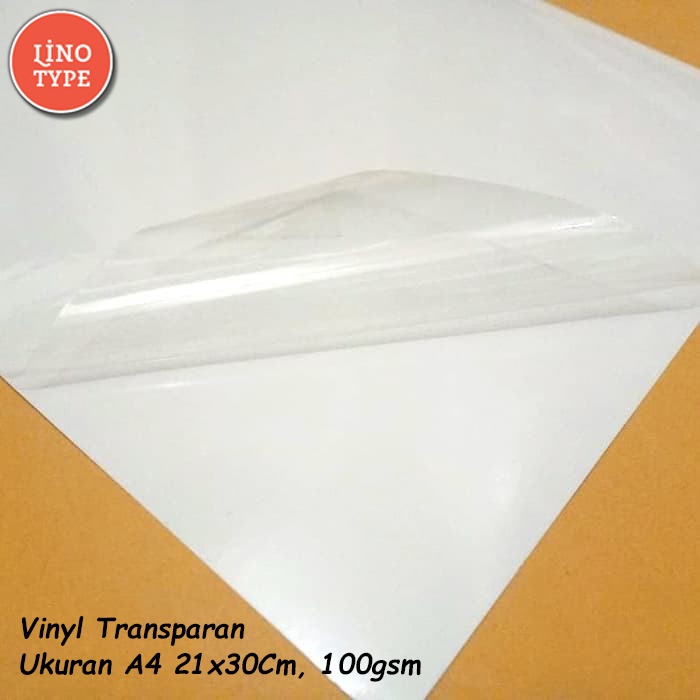 Jual STIKER VINYL TRANSPARAN GLOSSY A4 21 x 30 cm | Shopee Indonesia
