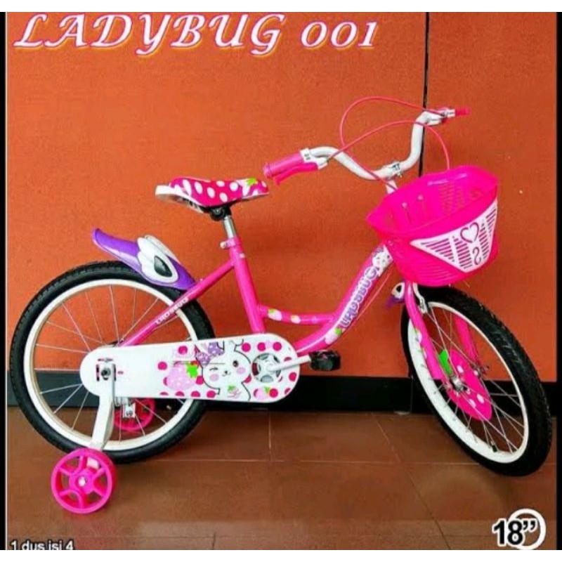 Jual Sepeda mini anak 18 inch Ladybug | Shopee Indonesia