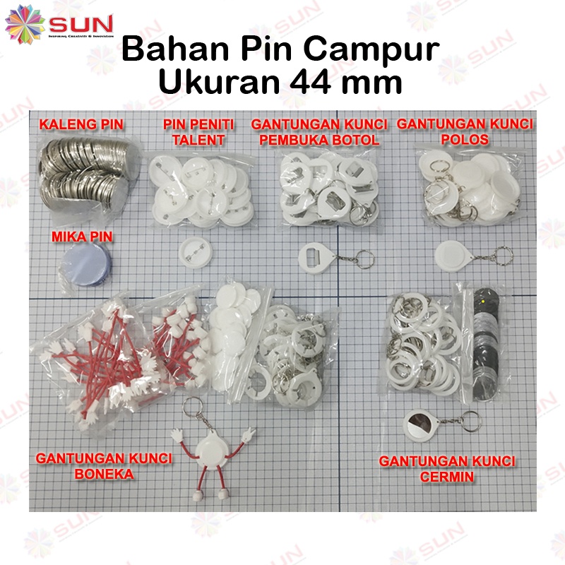 Jual Bahan Pin 44 mm Talent - Pin Peniti, Pin Gantungan Kunci, Pin ...