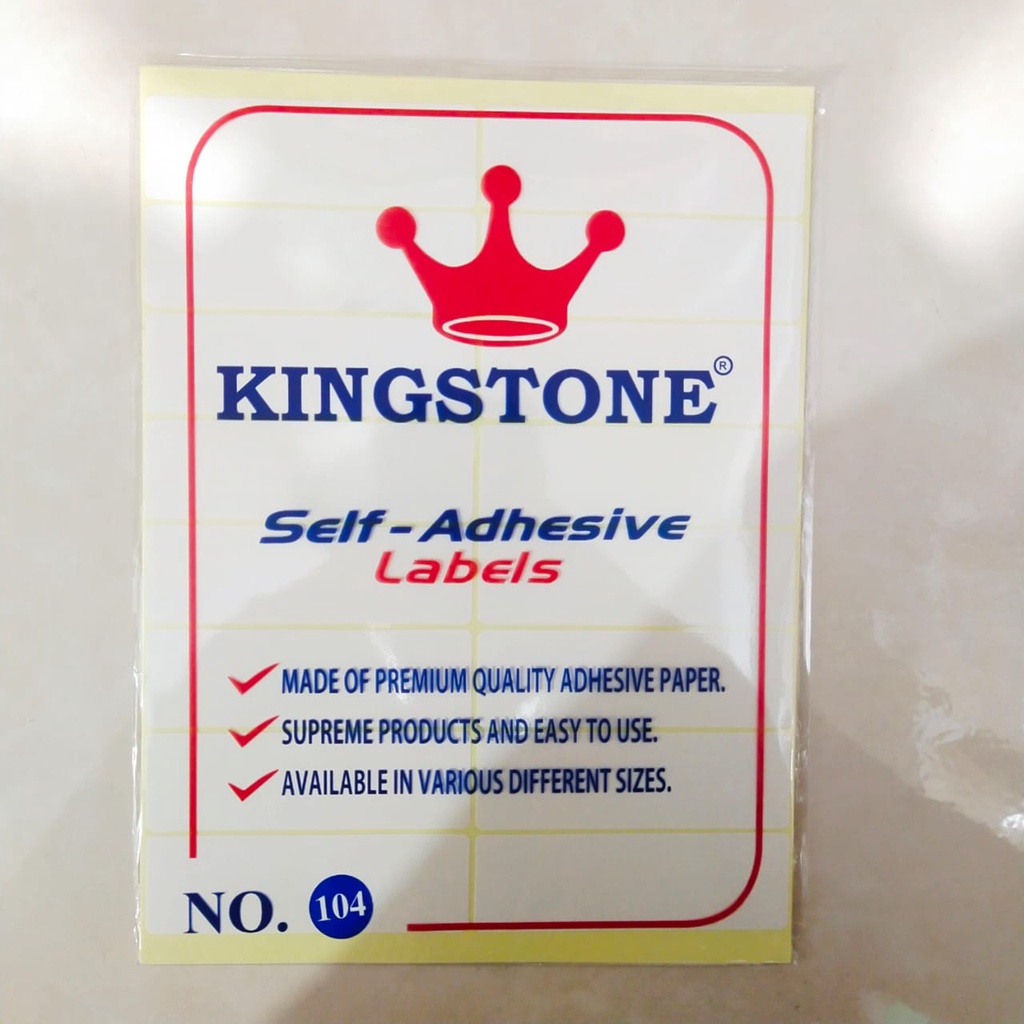 Jual Label Harga KINGSTONE N0. 104 Sticker Self Adhesive Lables ...