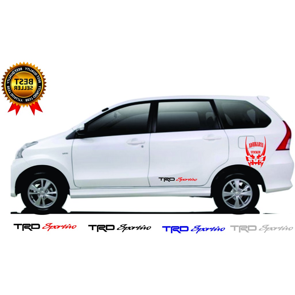 Jual Stiker Mobil TRD SPORTIVO TRD S Semua Mobil Toyota | Shopee Indonesia