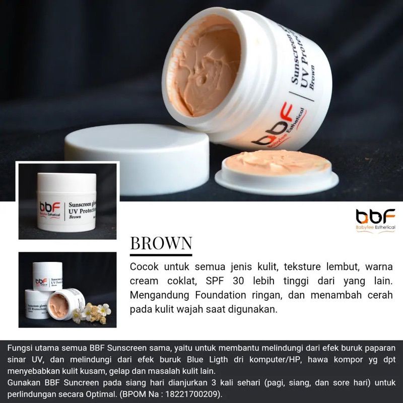 Jual SUNSCREEN BBF / BBF SUNSCREEN ORIGINAL 100% / BBF SUNSCREEN VIRAL ...