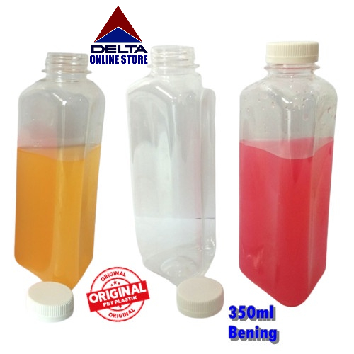 Jual Botol Berlian Plastik PET Botol Segitiga 350ml Botol Minuman ...