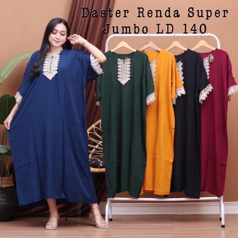 Jual Daster Arab Renda Jumbo LD 140 Daster Ibu Hamil Super Jumbo ...