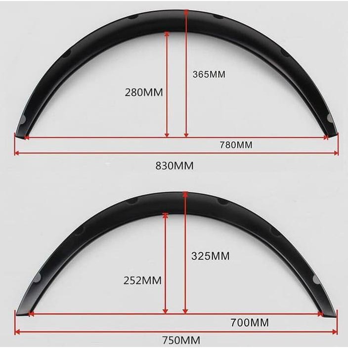 Jual PROMO HARGA Lips Fender Mobil Universal (Depan Belakang 4Pcs ...