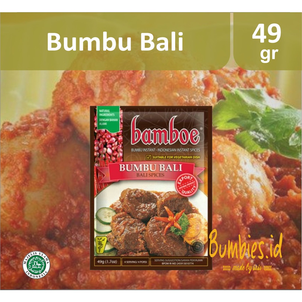 Jual Bumbu Bamboe Bali 49gram | Spice Mix for Balinese Dish | Bali tahu ...