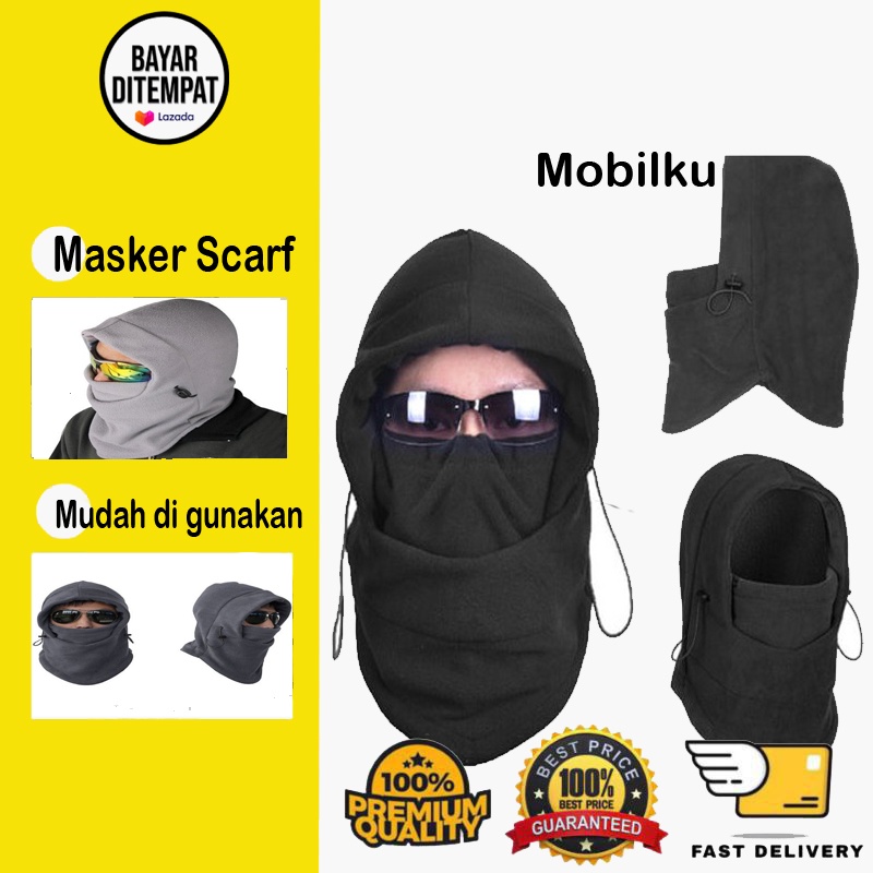 Jual [BISA COD] Masker Scarf Balaclava | Masker Buff Kupluk Ala Ninja ...