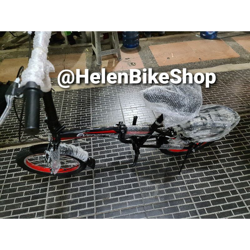 Jual Sepeda Lipat 16 inch Evergreen 1 Speed | Shopee Indonesia