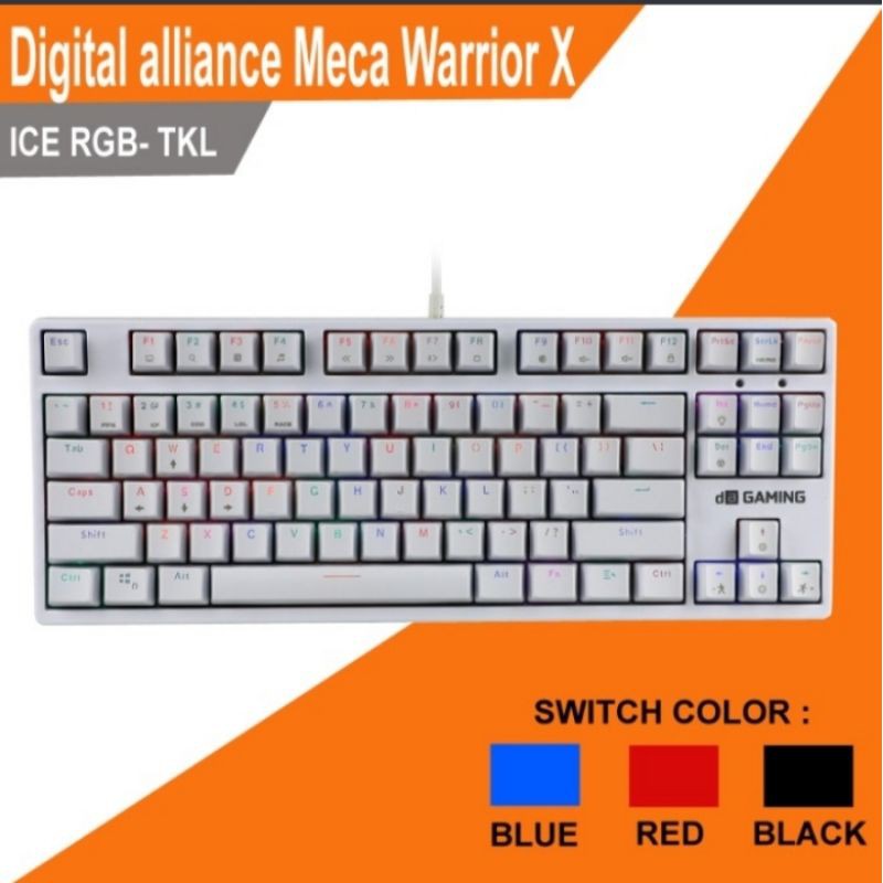 Jual Digital Alliance DA Meca Warrior X RGB Ice Gaming Keyboard ...
