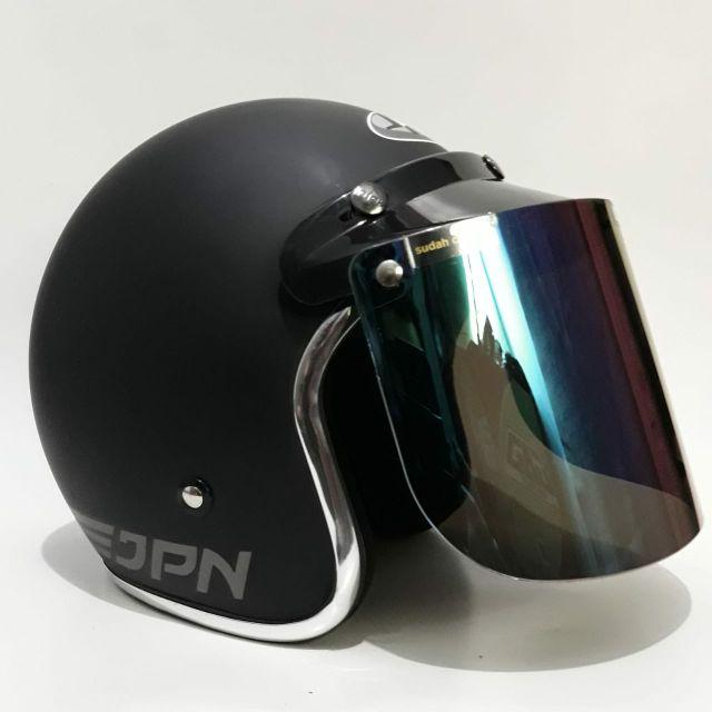Jual Helm Jpn List Chrome/croom Hitam Dof | Shopee Indonesia