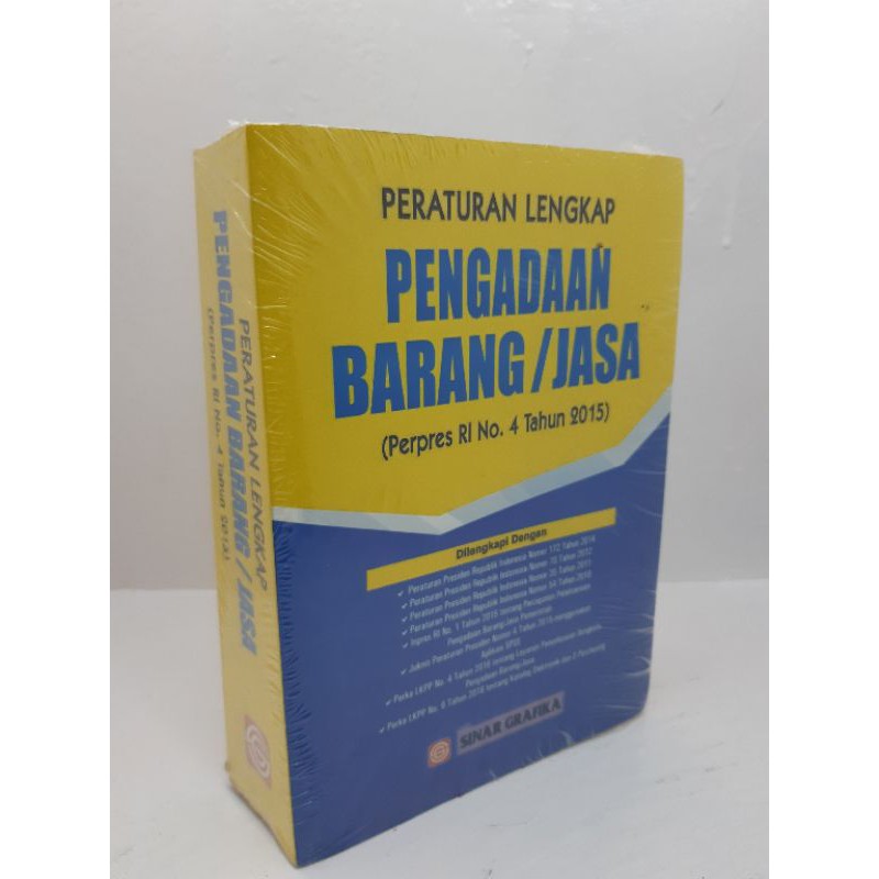 Jual Peraturan Lengkap Pengadaan Barang Jasa Stok Lama Shopee Indonesia