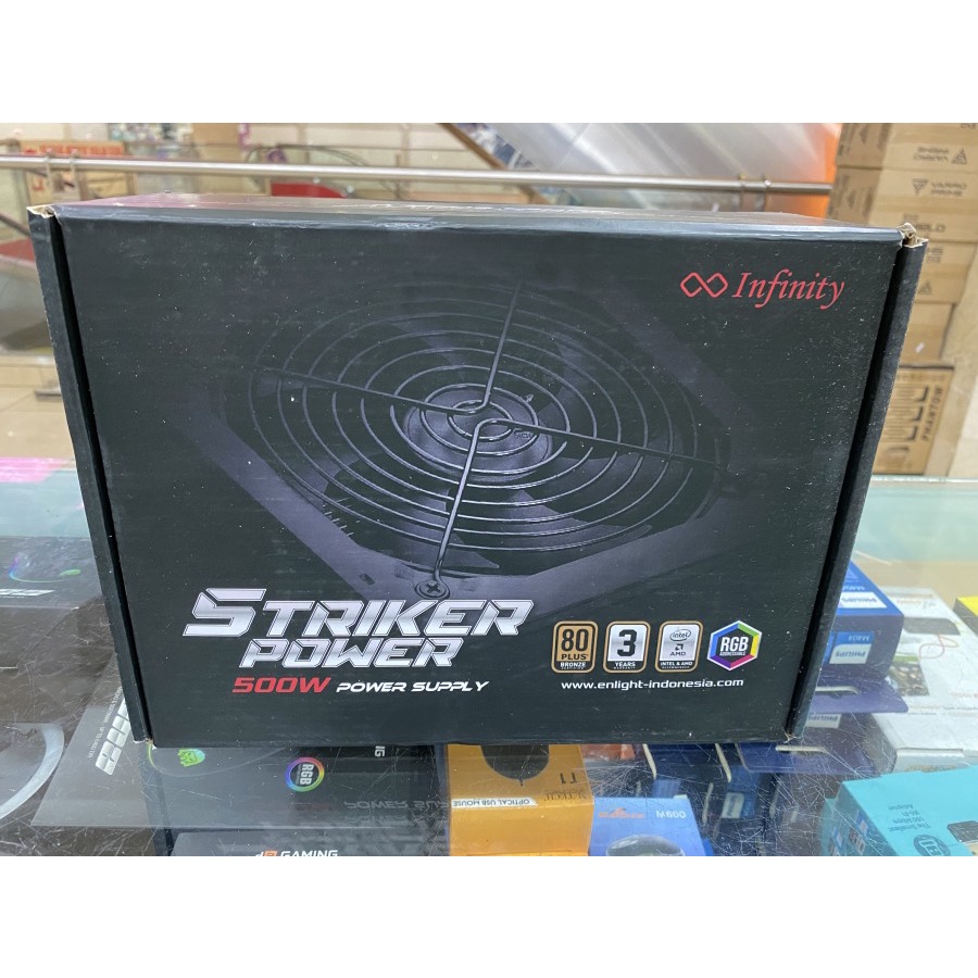 Jual POWER SUPPLY INFINITY 500 WATT 80+ BRONZE | Shopee Indonesia