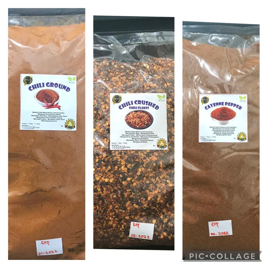Jual Chili Ground /Chili Flakes /Cayenne Pepper, Bulk 1KG (Cabai, cabe ...