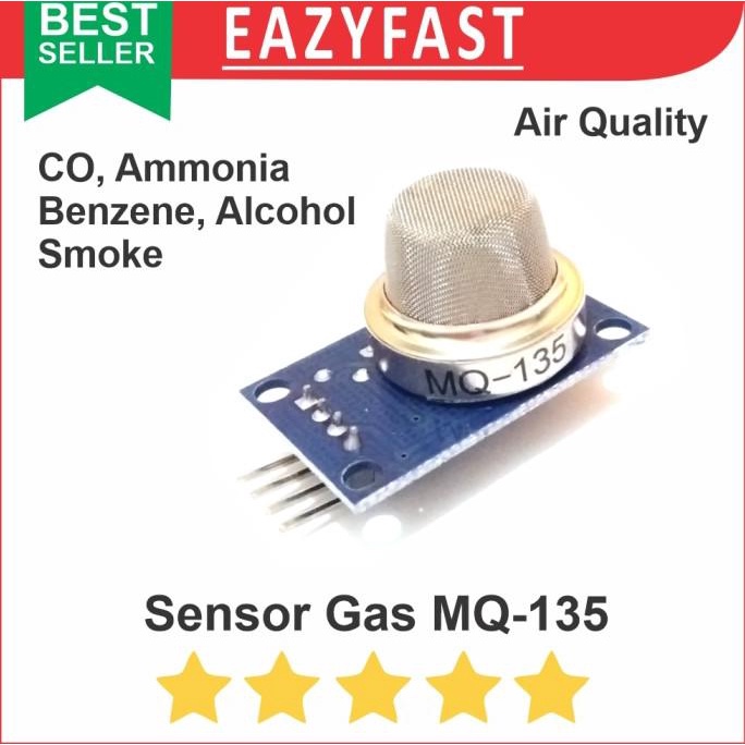 Jual Modul Sensor Gas Racun Hazardous Air Qualilty MQ-135 Detector ...