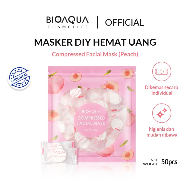 Jual BIOAQUA DIY Compressed Facial Face Mask Sekali Pakai / Bungkus ...