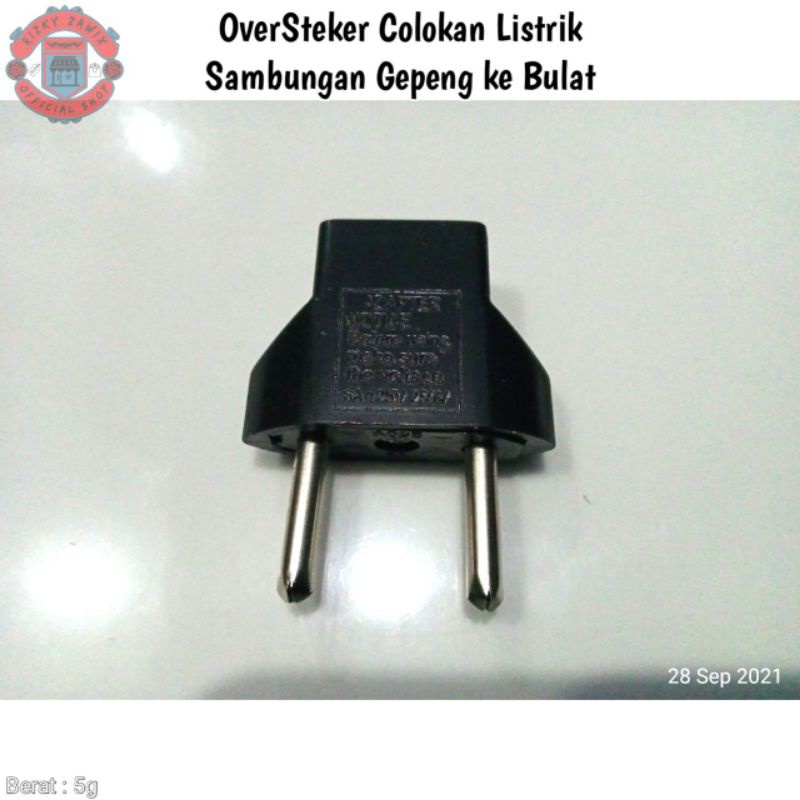 Jual Over Steker / Adaptor Colokan Sambungan Listrik Gepeng ke Bulat ...
