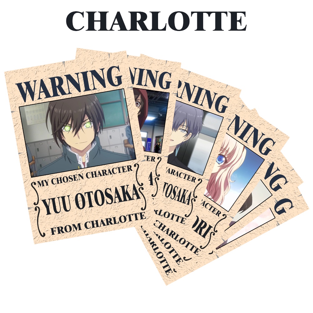Jual [ Minimal Pesan 10 Lembar] Poster Charlotte Warning Anime Yuu ...