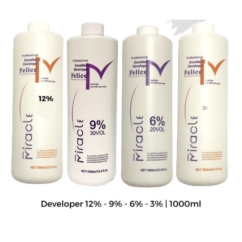 Jual Felice Miracle Excellent Cream Developer 1000ml atau 100ml ...