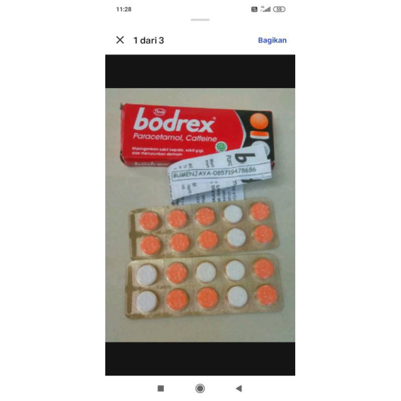 Jual Bodrex obat sakit kepala bodrex paracetamol | Shopee Indonesia