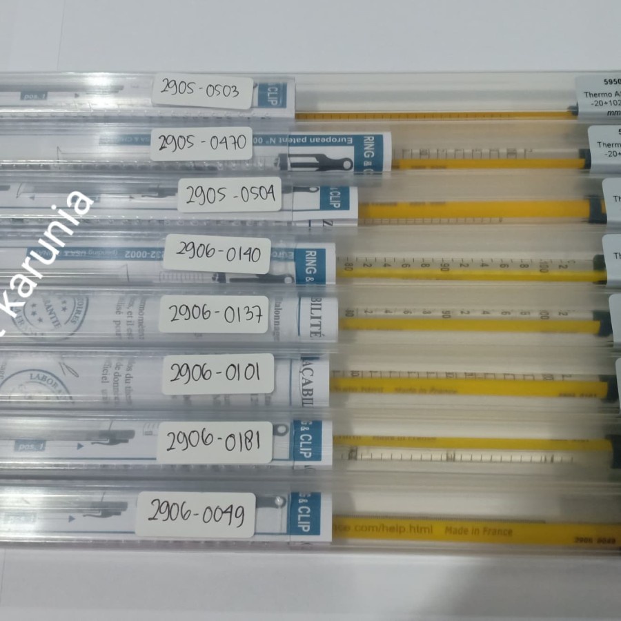 Jual Thermometer ASTM 12C ALLA FRANCE Safety Blue | Shopee Indonesia