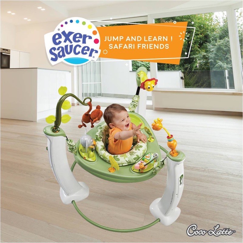 Jual Evenflo Exersaucer Jump & Learn Safari Friends Stationary Jumper ...
