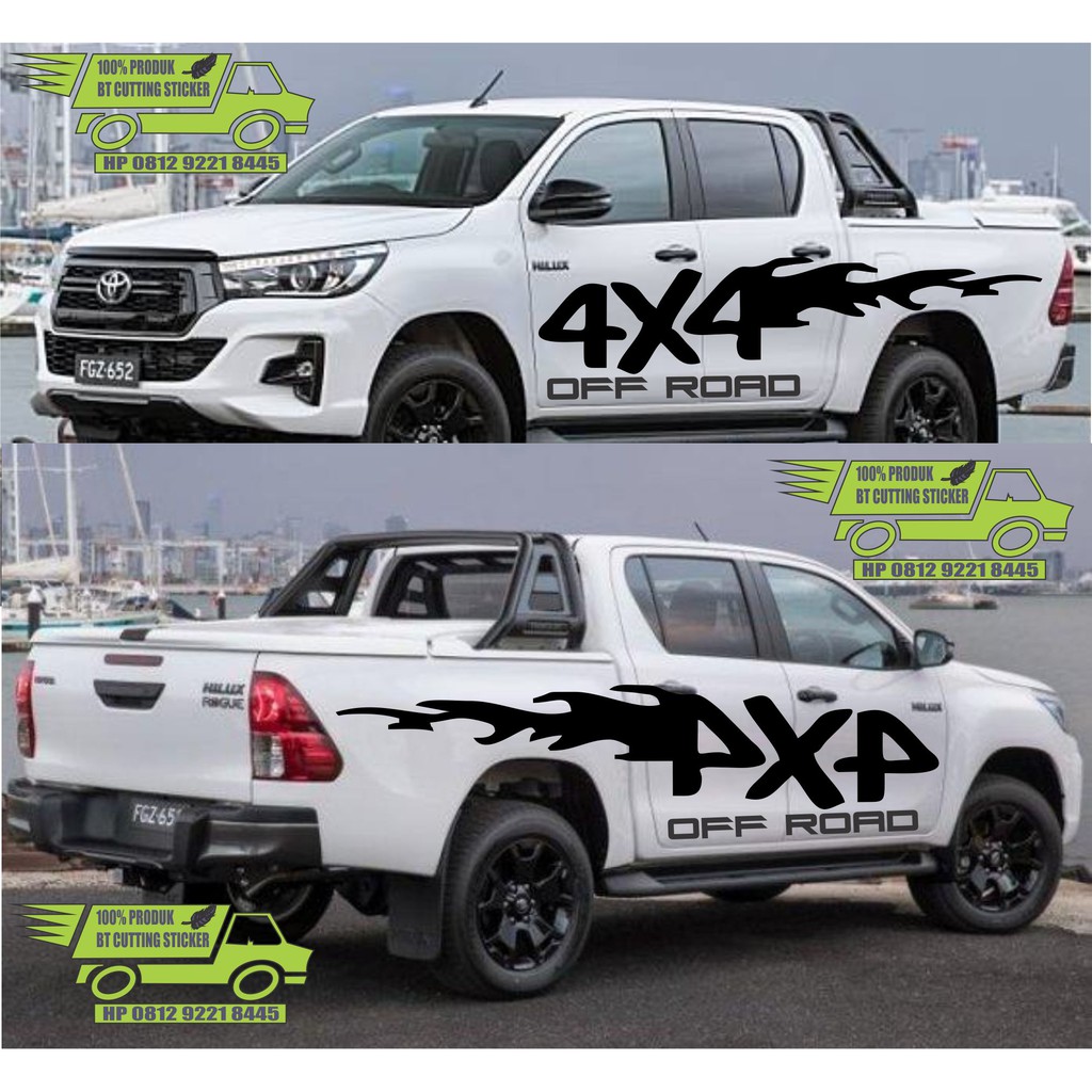 Jual BT sticker car hilux sticker mobil hilux sticker off road sticker ...