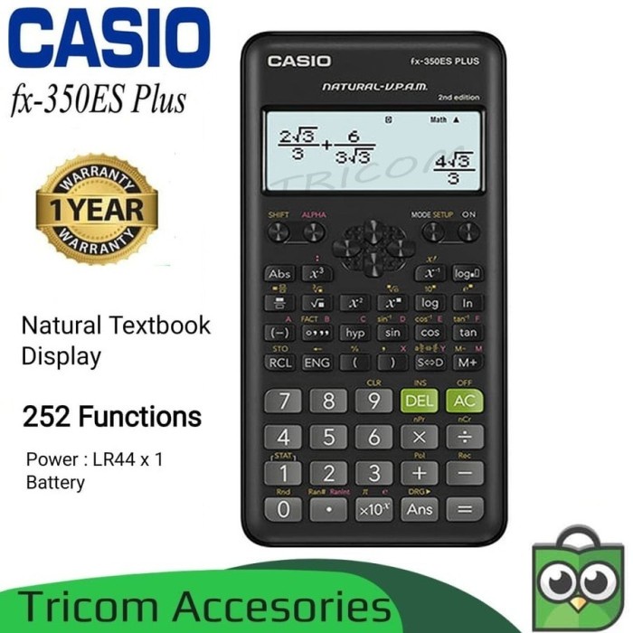 Jual CODE306 Kalkulator Scientific Casio FX-350ES PLUS Calculator ...