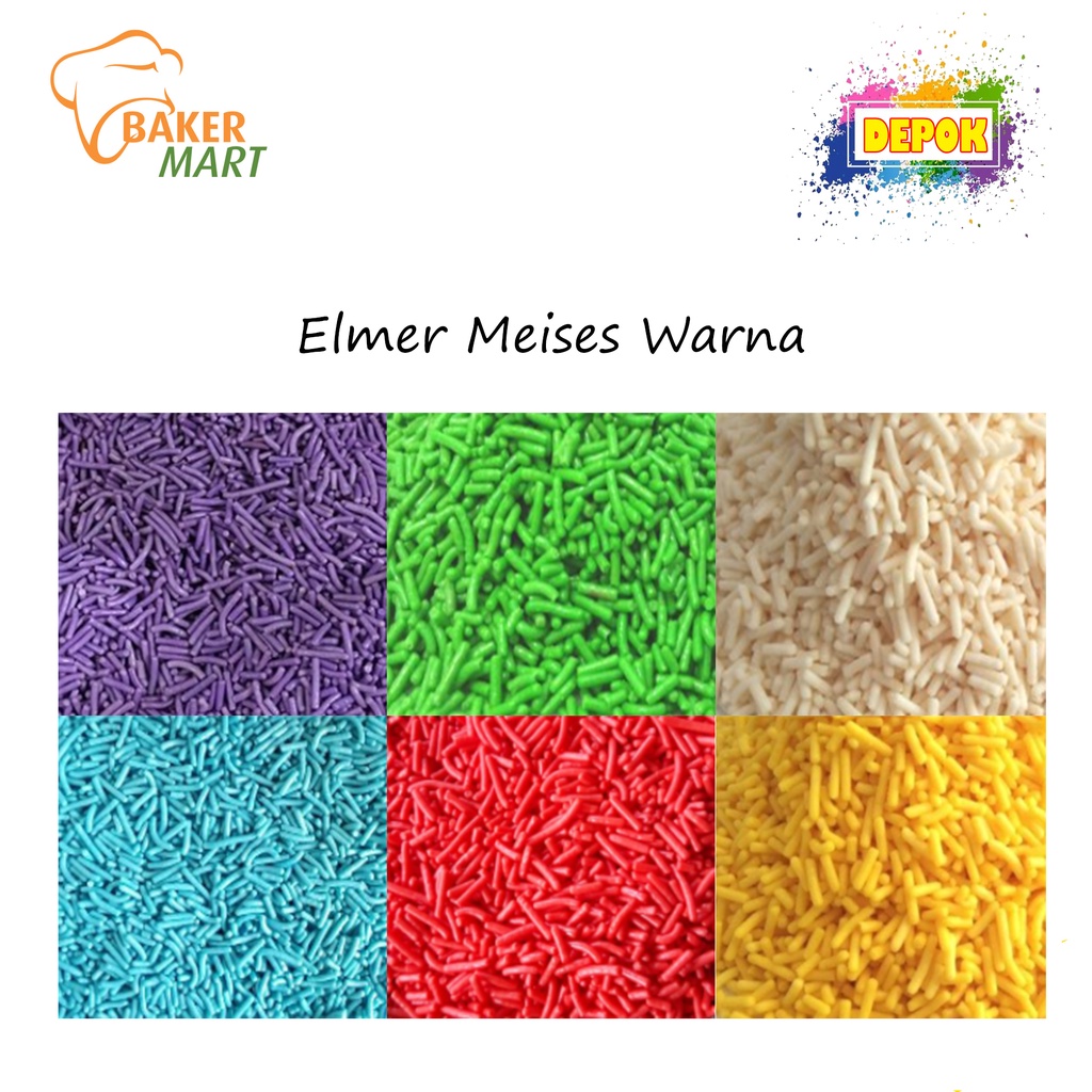 Jual Elmer Meises Warna Repack 250Gr | Shopee Indonesia