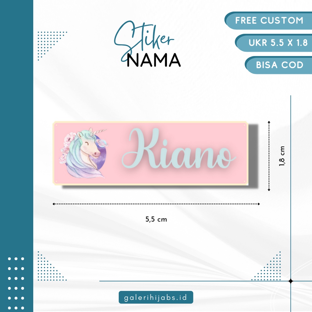 Jual STIKER NAMA ANAK | STIKER - LABEL NAMA ANAK CUSTOM LUCU [ ISI 125 ...