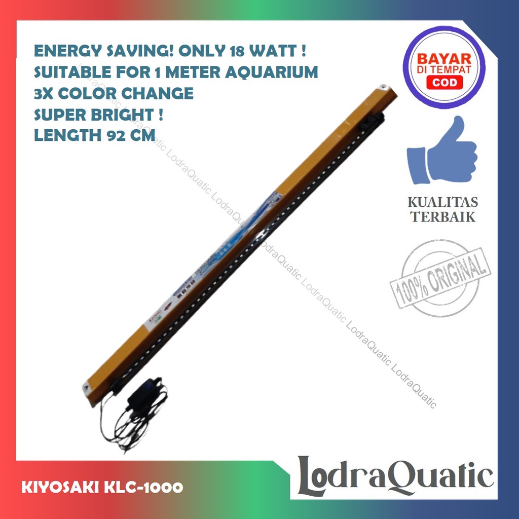 Jual {KLC 1 METER} LAMPU LED CELUP KIYOSAKI AQUARIUM AQUASCAPE T4 UKURAN 100 CM 3 KALI GANTI ...