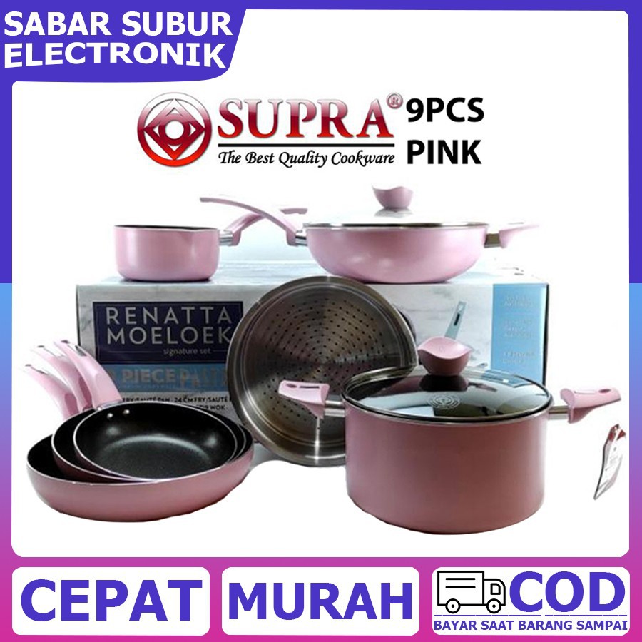 Jual SUPRA PANCI SEAT/COOK WARE SET EDISI CHEF RENATA MOELOEK 9Pcs ...