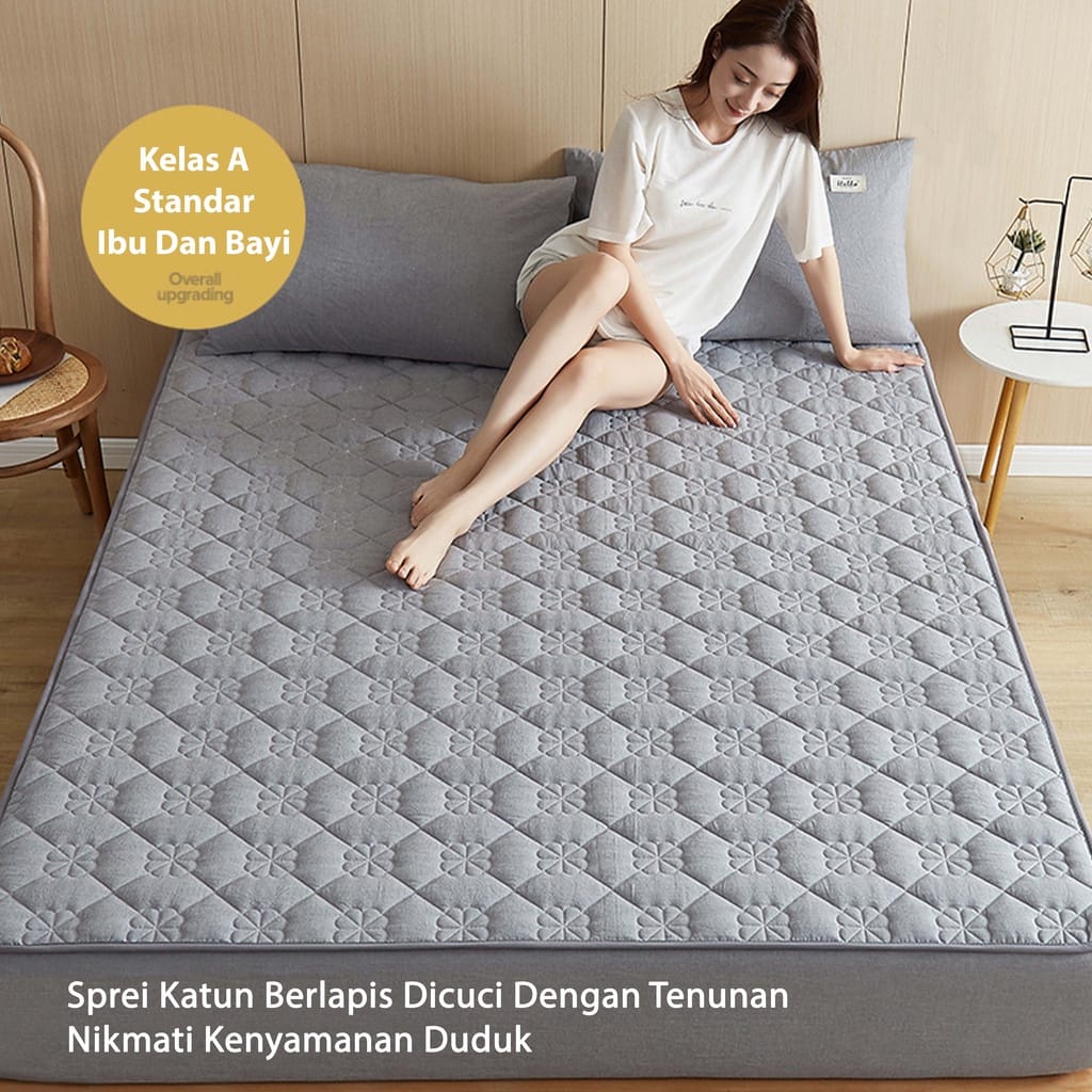 Jual Sprei Sultan Waterproof Anti Air Breathable/ Sprei Protector ...