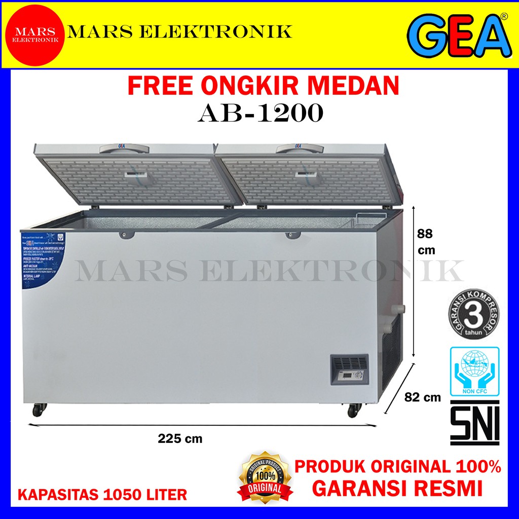 Jual CHEST FREEZER GEA AB-1200 / KAPASITAS 1050 L / AB 1200 / AB1200 ...