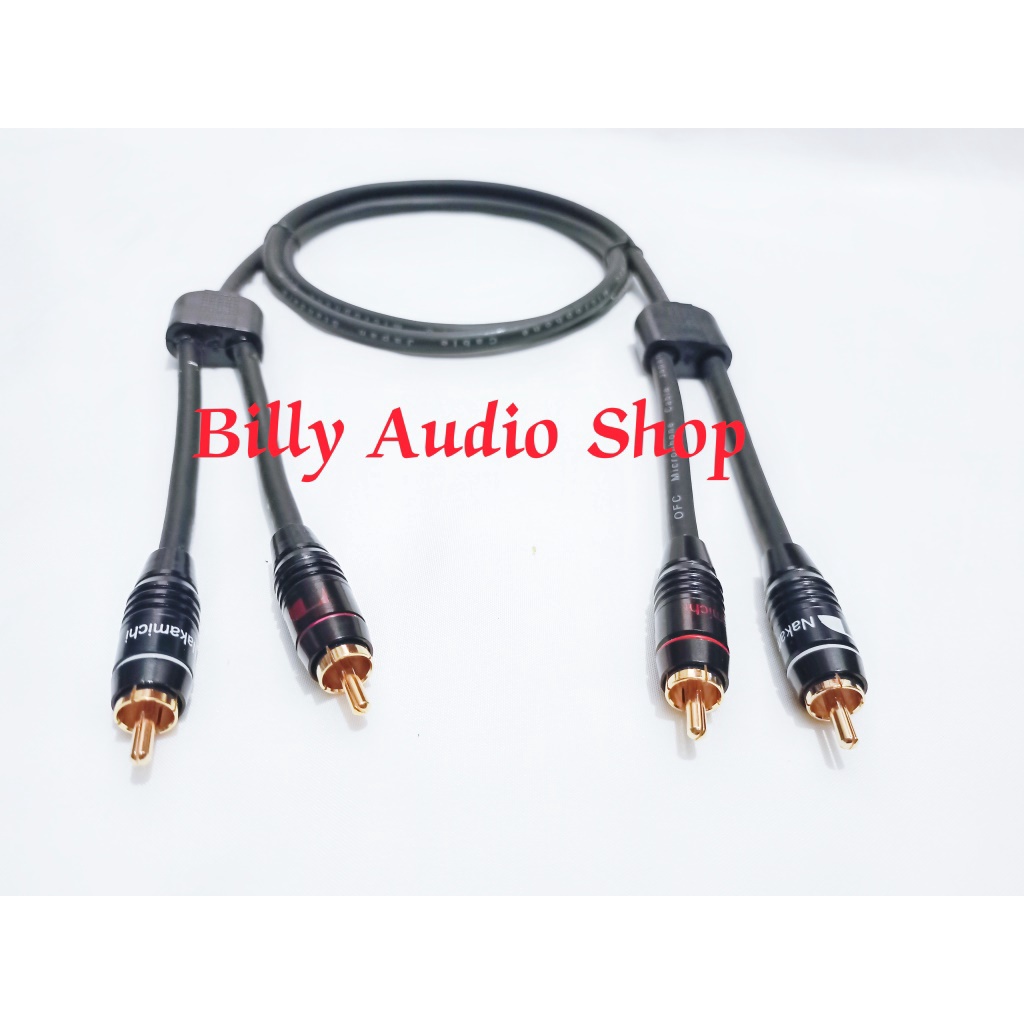 Jual KABEL AUDIO 2 RCA CABANG KE 2 RCA CABANG NAKAMICHI 1-3 METER ...