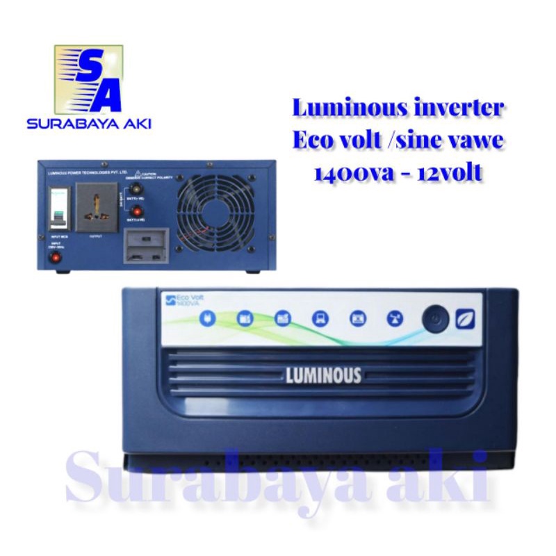 Jual INVERTER LUMINOUS ECO VOLT PURE SINE WAVE 1400VA 12V ECOVOLT ...