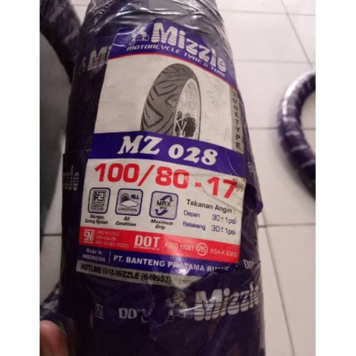 Jual Ban mizzle tubetype 100/80-17 mz028 - power vtx (BUKAN TUBELESS ...