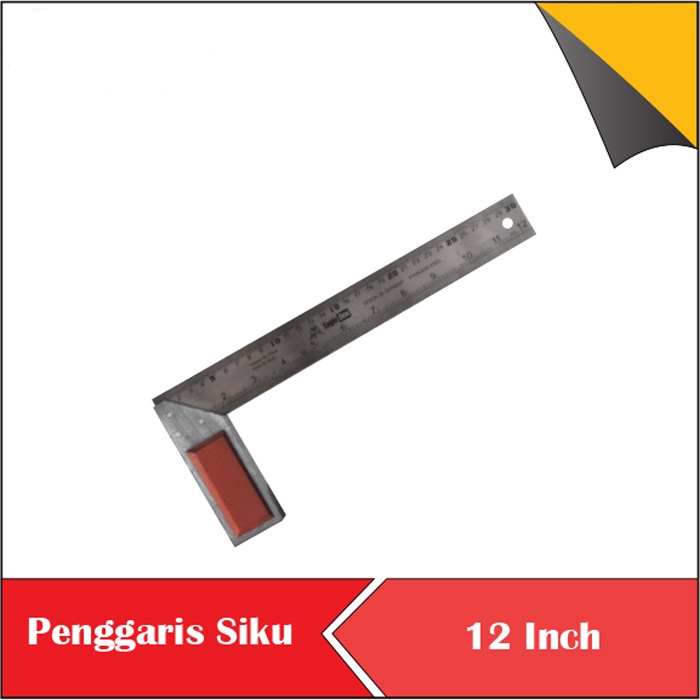 Jual Penggaris Siku Tukang 30cm 12 inch Tebal AG22 | Shopee Indonesia