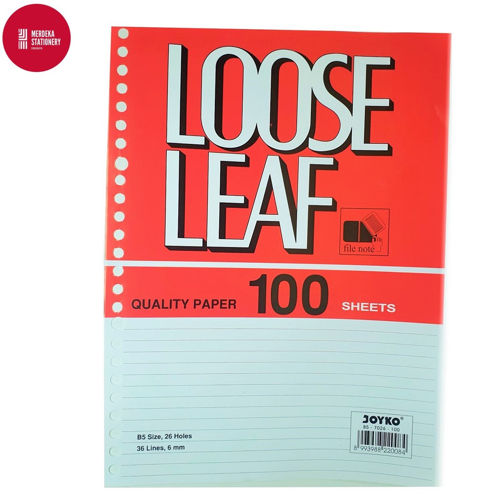 Jual Kertas Binder/Loose Leaf/Kertas File Joyko/Jayko/Joyco B5 100 Lembar | Shopee Indonesia
