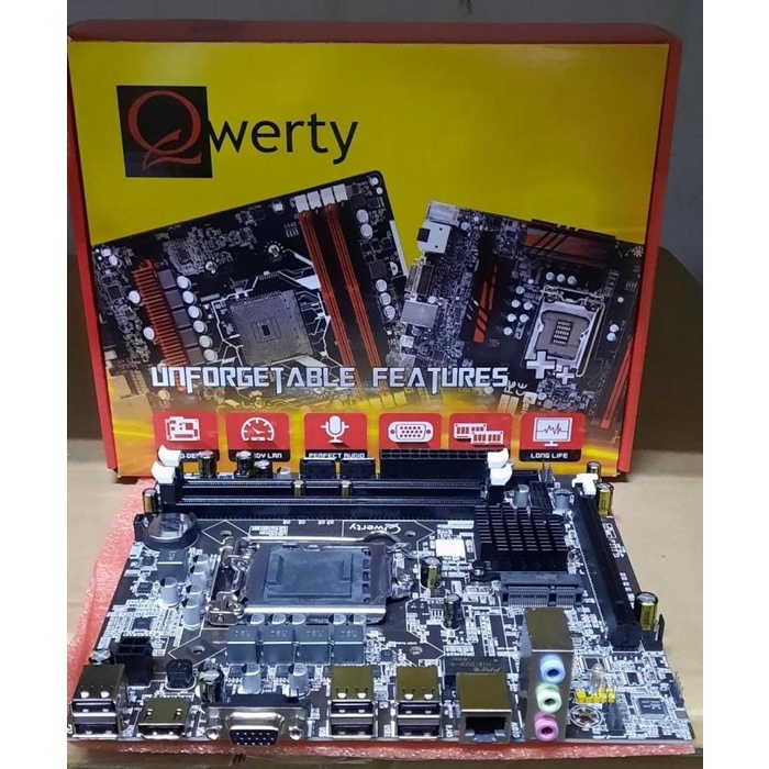 Jual Motherboard Qwerty/Sunbio H55 Lga 1156 | Shopee Indonesia
