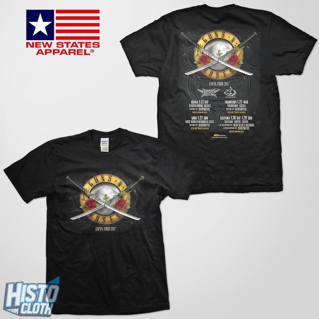Jual Kaos Band Rock GNR Guns N Roses Japan - GNR36 FNB | Shopee Indonesia
