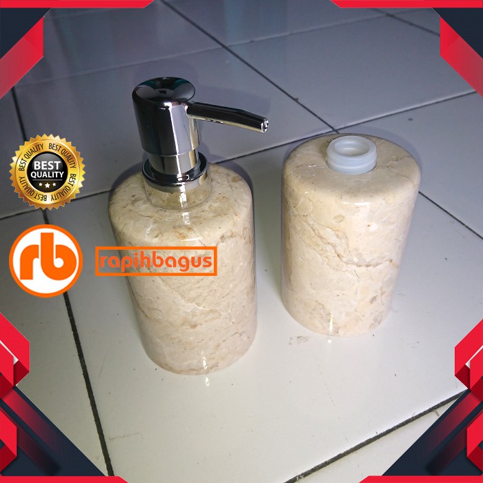 Jual dispenser batu marmer tempat sampo sabun cair disinfektan ...