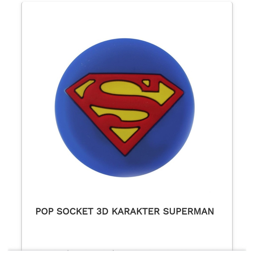 Jual POP SOCKET 3D SUPERMAN | Shopee Indonesia