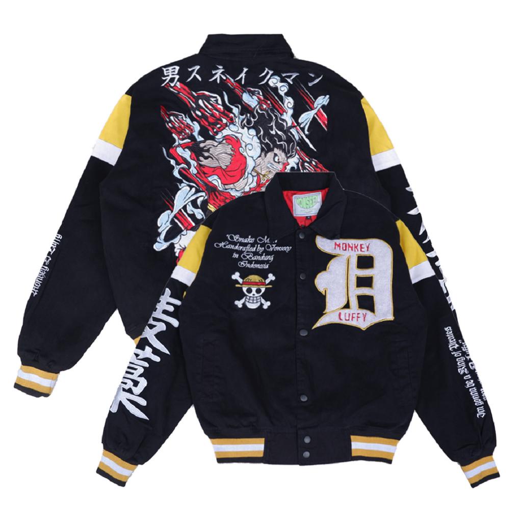 Jual ONE PIECE LUFFY VARSITY JACKET PREMIUM JAKET ONE PIECE LUFFY ...