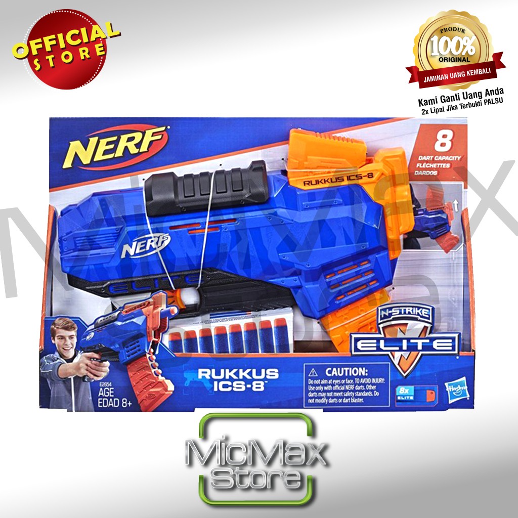 Jual Nerf N-Strike Elite Rukkus ICS 8 Ics8 | Shopee Indonesia