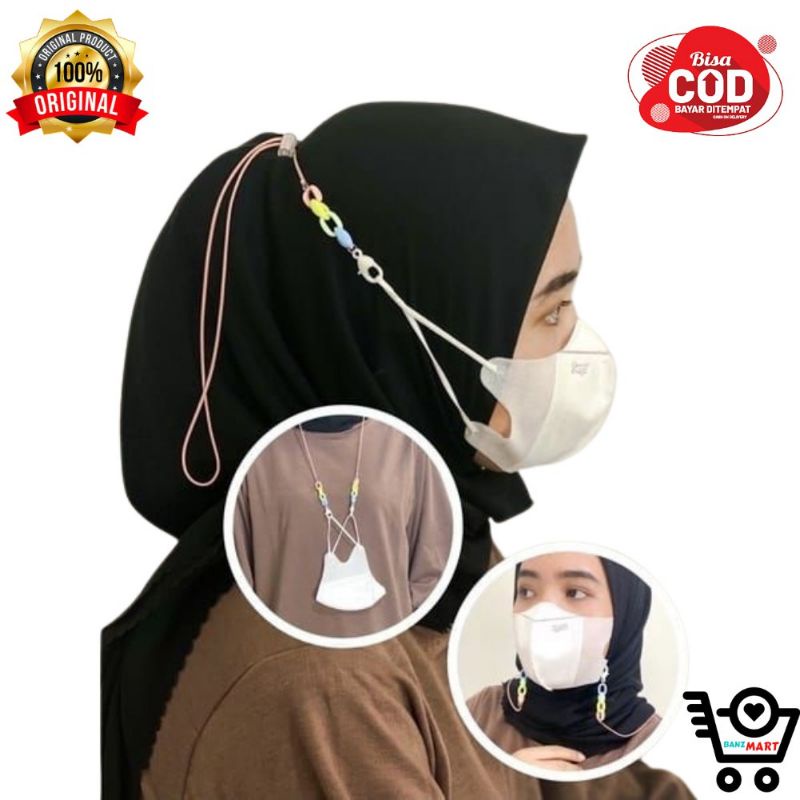 Jual Konektor Masker Hijab - Kancing Tali Pengait Masker Hijab - non ...