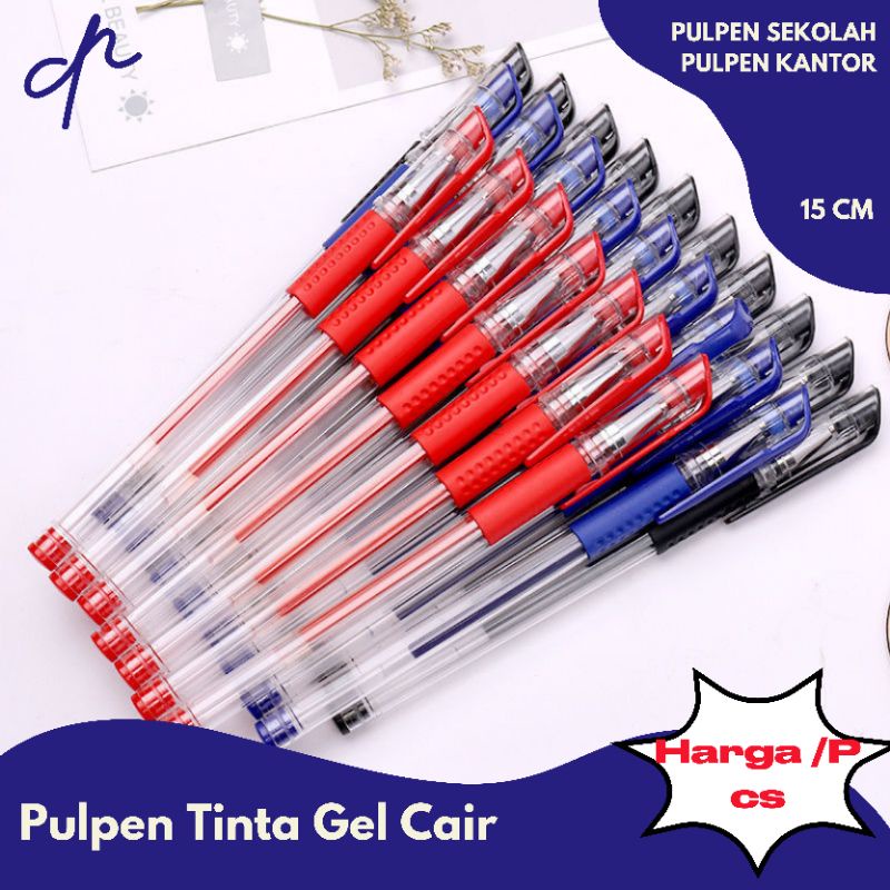 Jual [D.N] PULPEN TINTA GEL CAIR / PULPEN KANTOR / PULPEN SEKOLAH ...