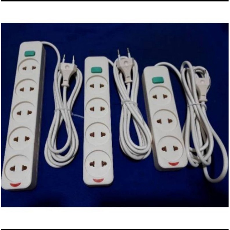 Jual stop kontak kabel 3lubang 3meter / colokan kabel 2,3,4,5 lubang gepeng | Shopee Indonesia