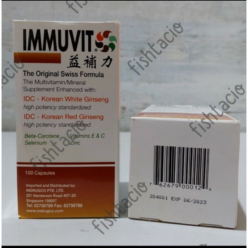 Jual IMMUVIT immuvital The Original Swiss Formula 100 capsules | Shopee ...