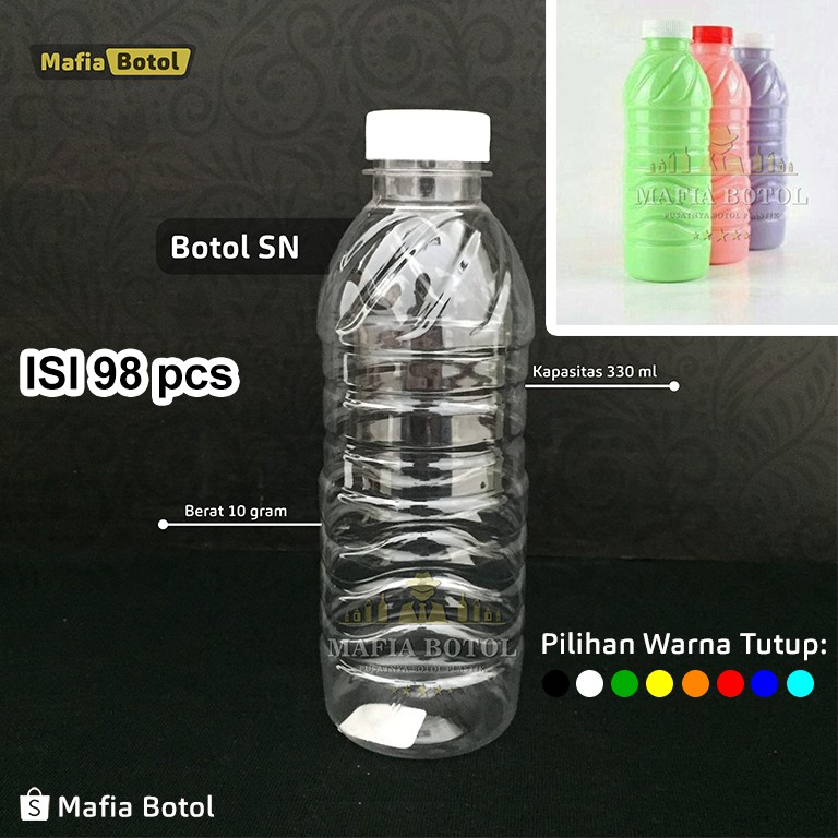 Jual Botol Plastik Mineral Minuman Minum Aqua Kosong baru kecil 330 isi ...