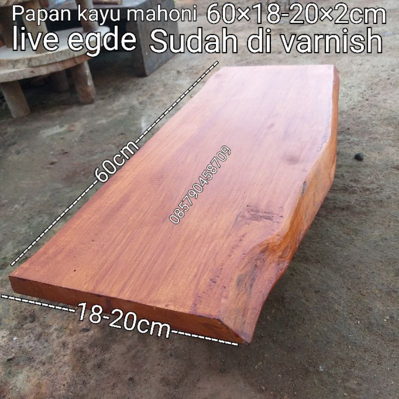 Jual Papan kayu mahoni live edge | Shopee Indonesia